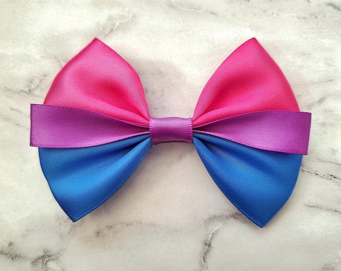 Bisexual Pride Bow - Etsy