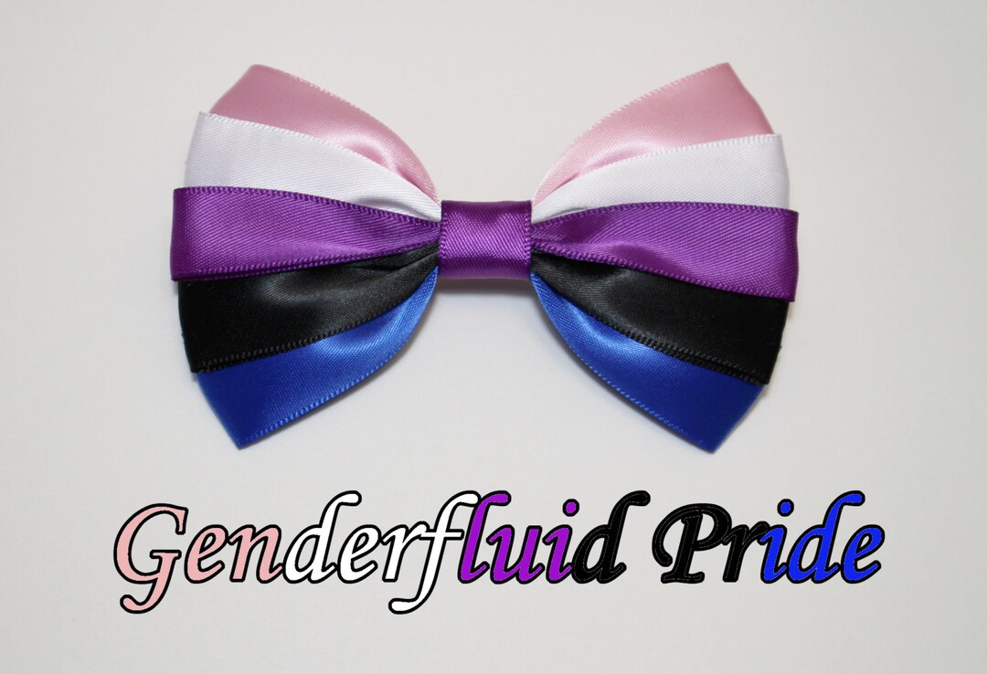 Genderfluid Pride Bow - Etsy