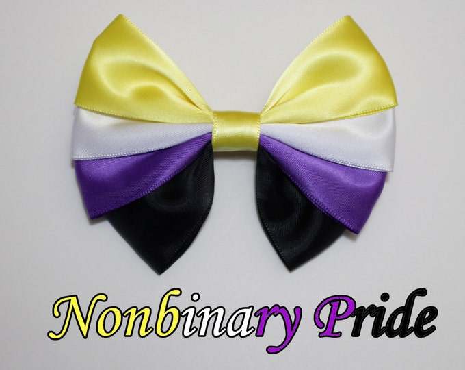 Nonbinary Pride Bow - Etsy
