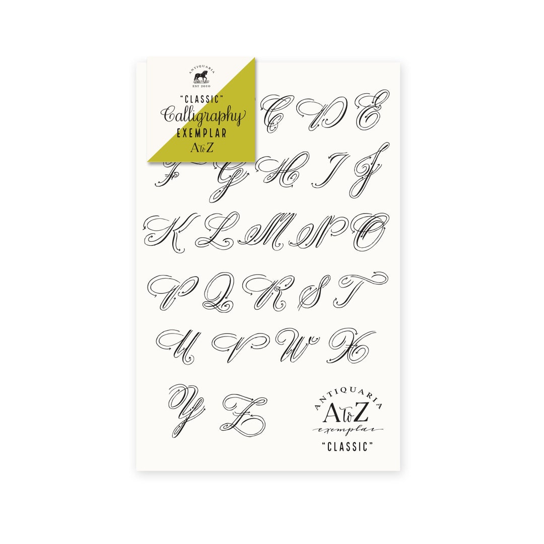 Classic Calligraphy Exemplar Kit - Etsy