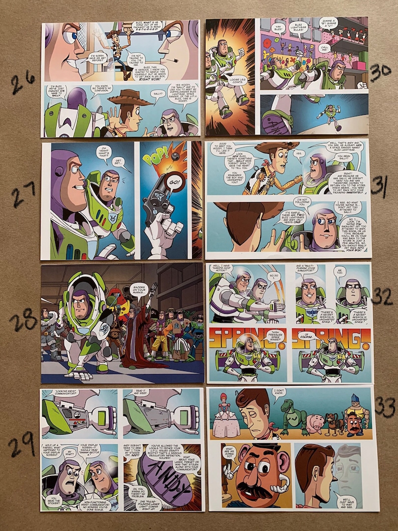 Toy Story Postcards/ Pixar Postcards/ Disney Postcards/ Disney - Etsy