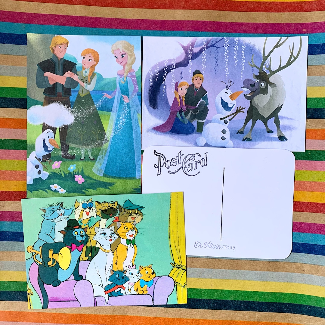 Frozen Postcards/ Frozen Blank Note Cards/ Anna and Elsa - Etsy UK