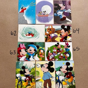 Mickey Mouse and Friends Postcards/ Disney Postcards/ Disney Blank Note ...