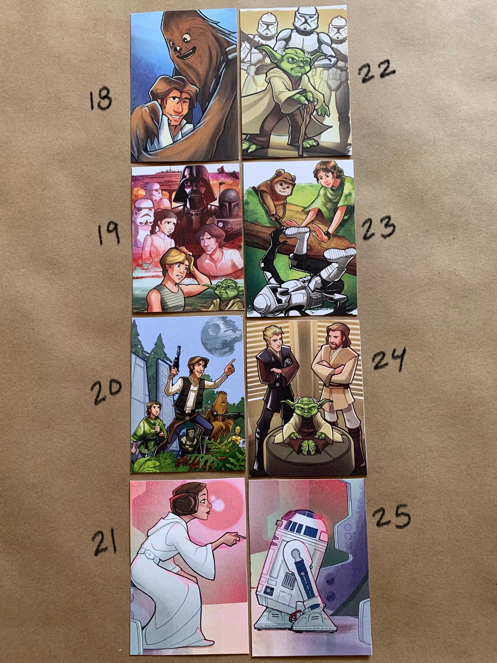 Star Wars Postcards/ Blank Note Cards - Etsy