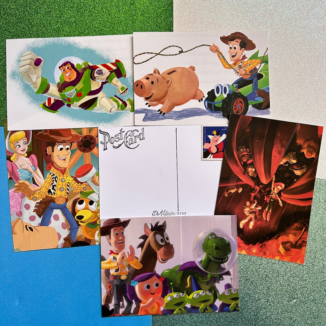 Toy Story Postcards/ Pixar Postcards/ Disney Postcards/ Disney Note ...