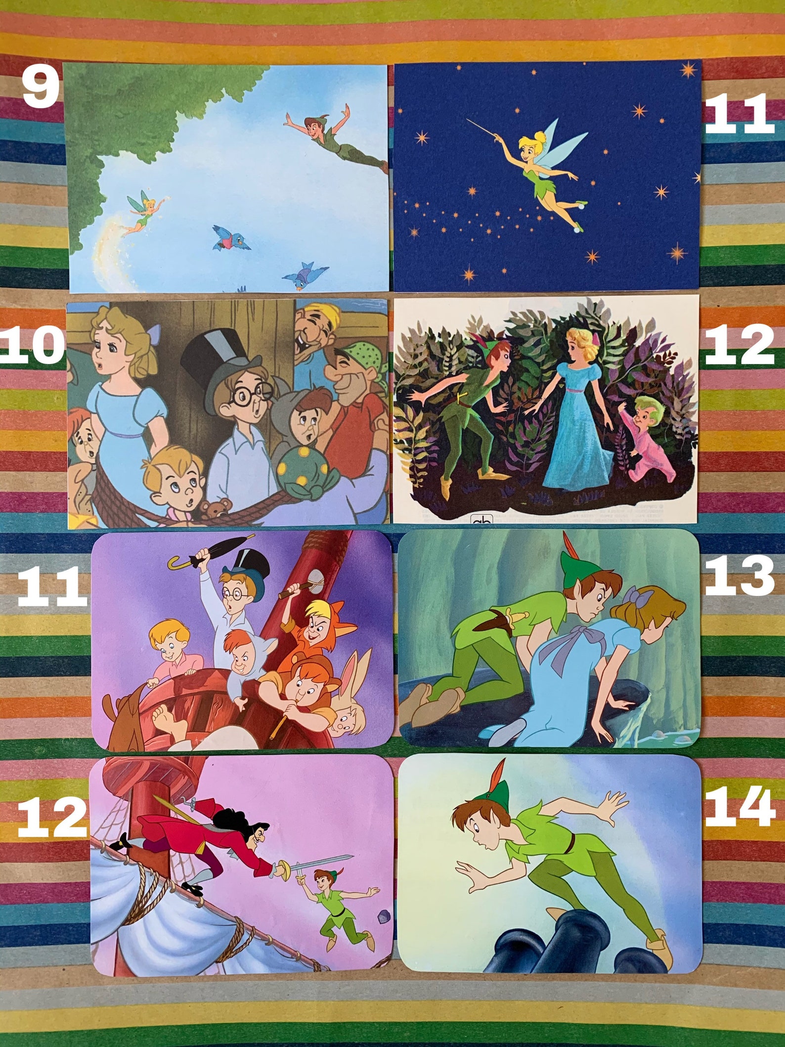 Peter Pan postcards/ Disney postcards/ Disney blank note | Etsy