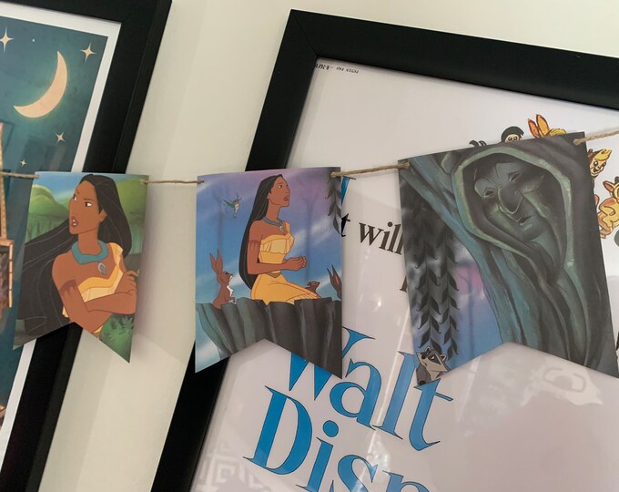 Pocahontas Banner Bunting Garland - Etsy