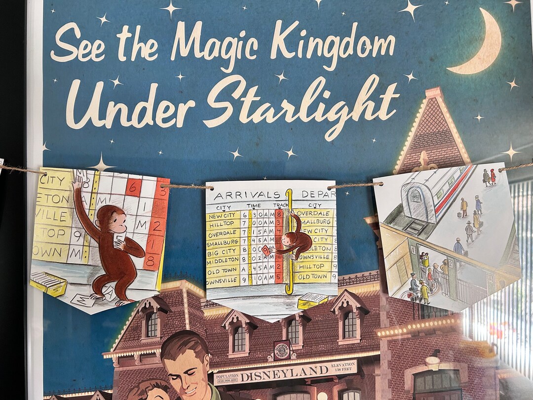 Curious George Banner Bunting Garland - Etsy