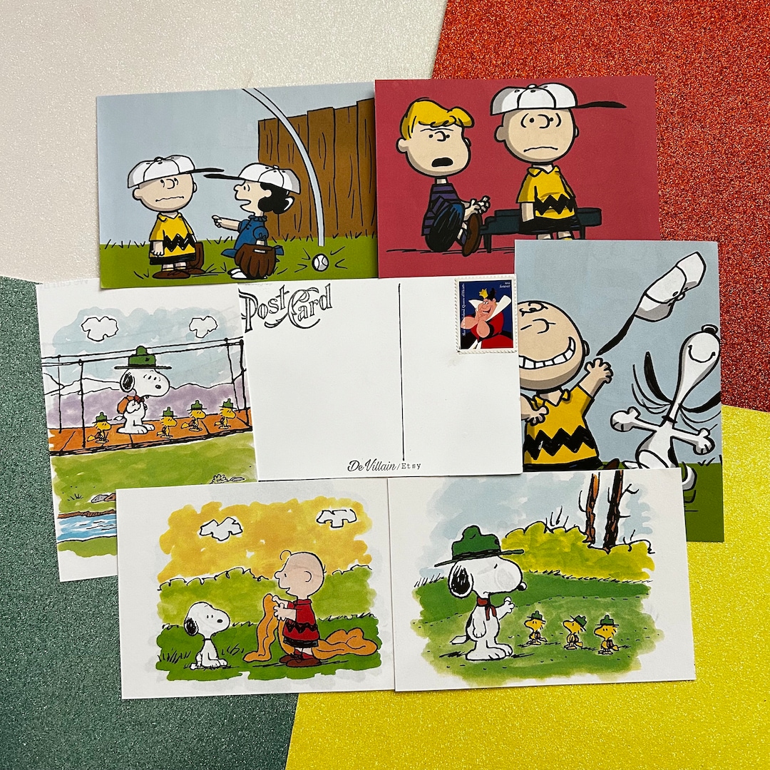 Peanuts Postcards / Peanuts Note Cards - Etsy
