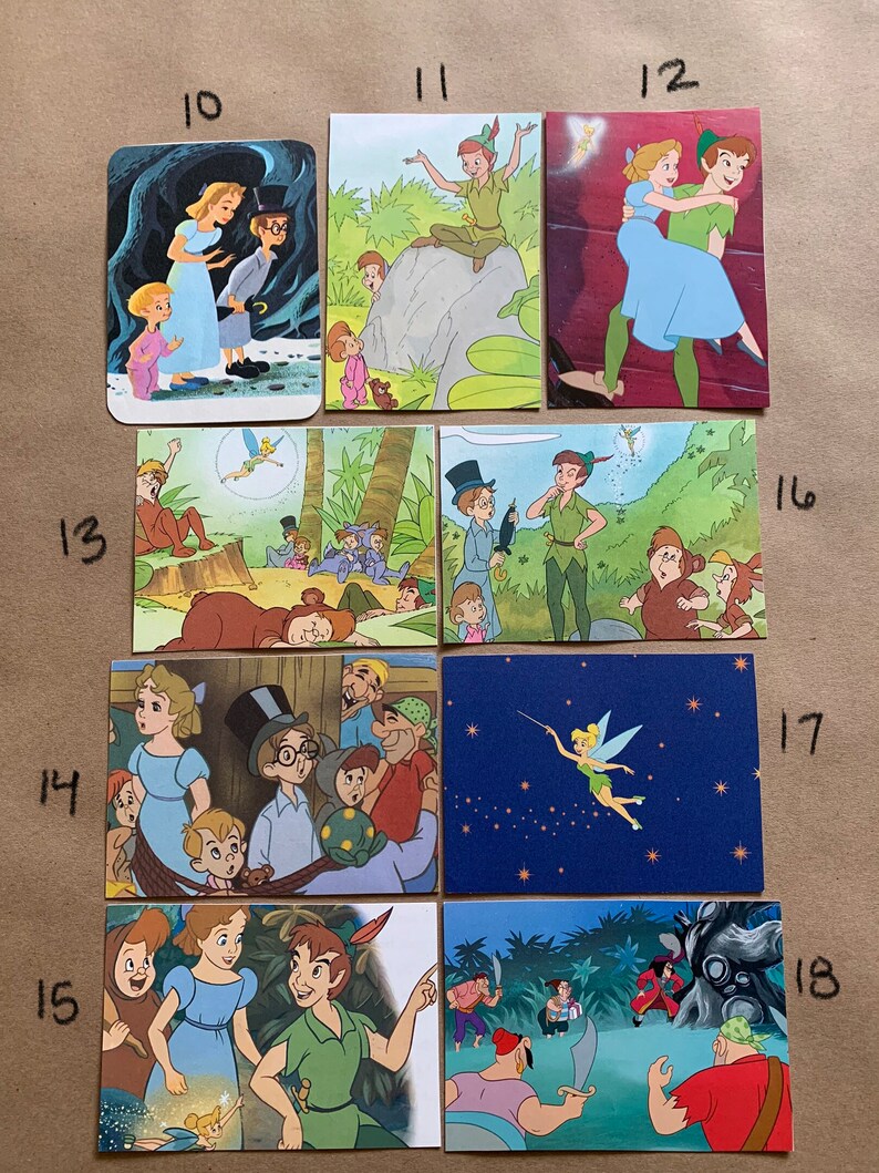 Peter Pan Postcards/ Disney Postcards/ Disney Blank Note - Etsy Australia