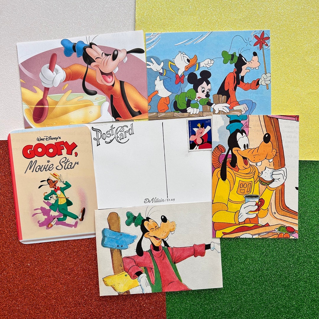 Goofy and Friends Postcards/ Disney Postcards/ Disney Blank Note Cards ...