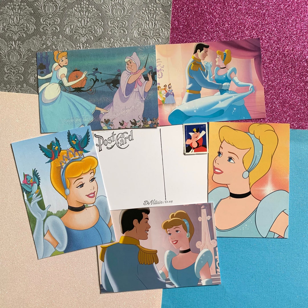 Cinderella Postcards Note Cards/ Disney Postcards Note Cards/ Princess ...