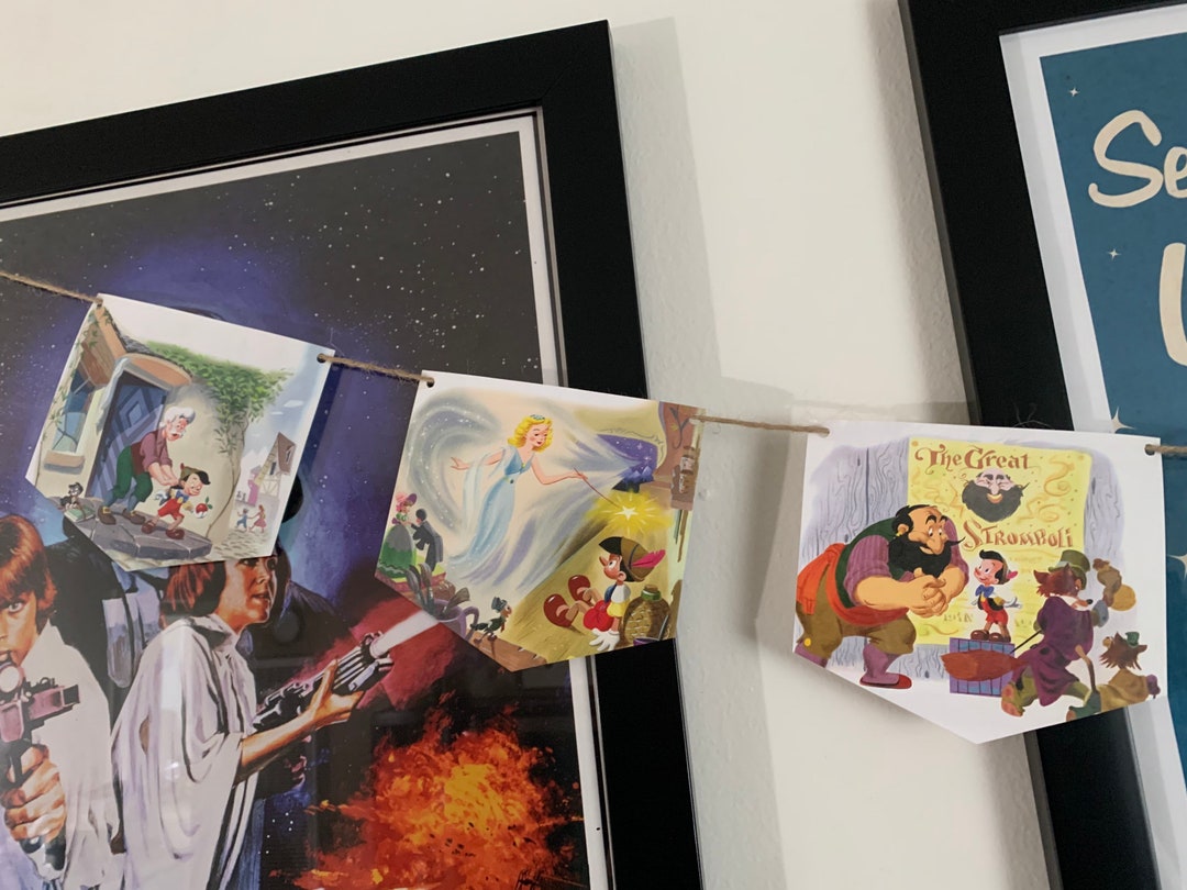 Pinocchio Banner Bunting Garland - Etsy