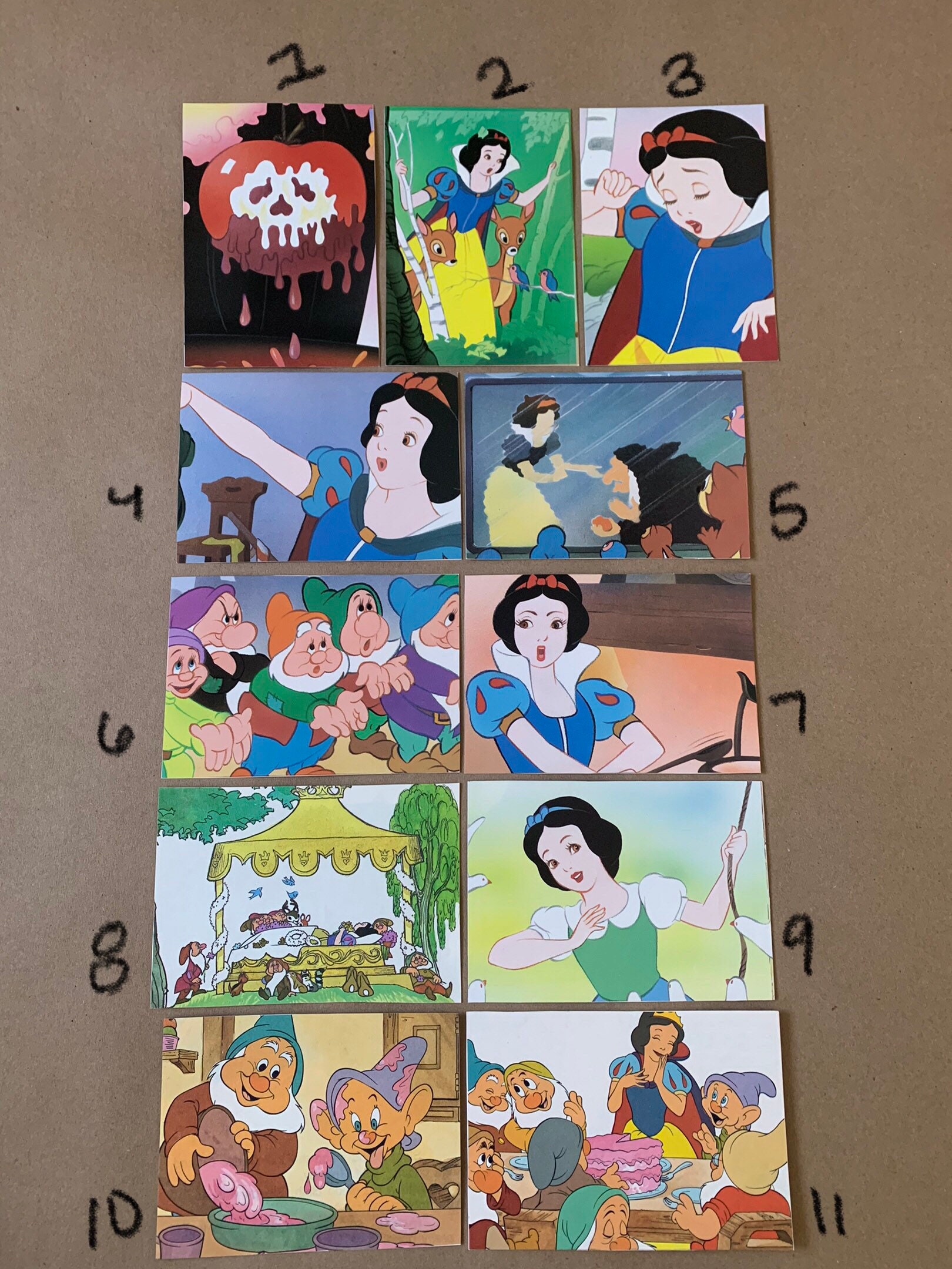 Snow White Postcards/ Disney Princess Postcards/ Disney - Etsy