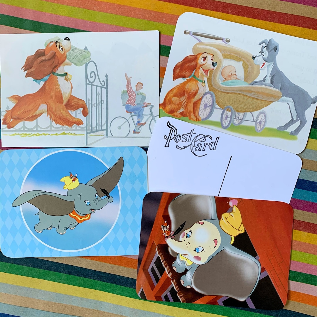 Dumbo Postcards/ Disney Postcards/ Blank Note Cards - Etsy