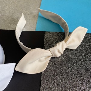 Solid Colored Cotten Knot Bow Headbands - Etsy