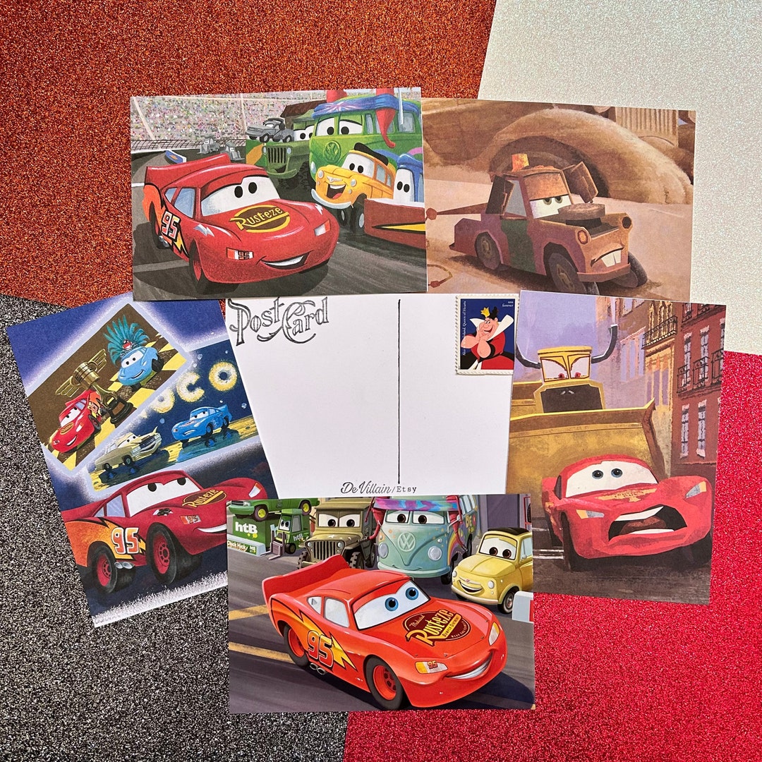 Cars Postcards/ Cars Note Cards/ Pixar Cars/ Disney Note Cards ...
