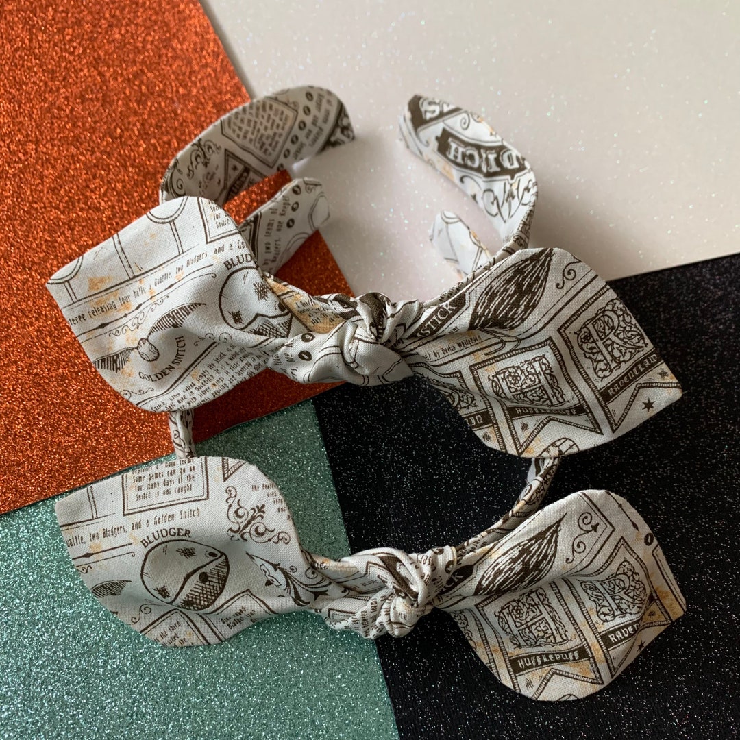 Wizard World Newspaper Knot Bow Head Band - Etsy