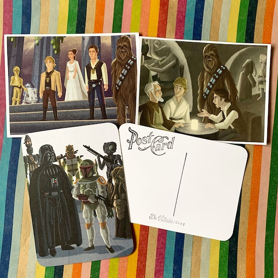 Star Wars Postcards/ Blank Note Cards - Etsy