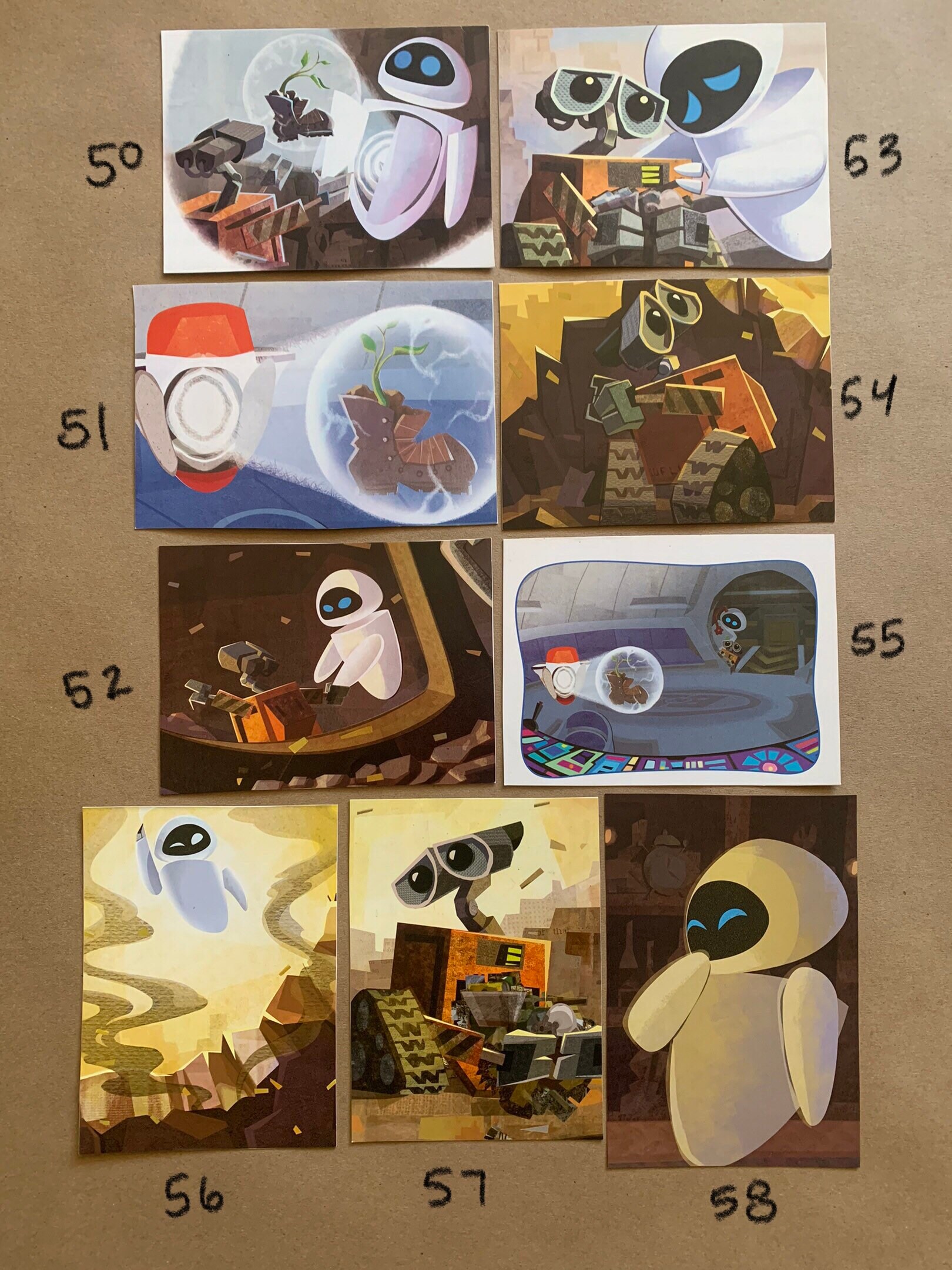 Ratatouille Postcards/ Wall E Postcards/ Pixar Postcards/ - Etsy