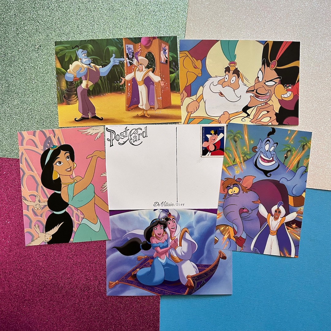 Aladdin Postcards/ Princess Jazmine Postcards/ Princess Postcard ...