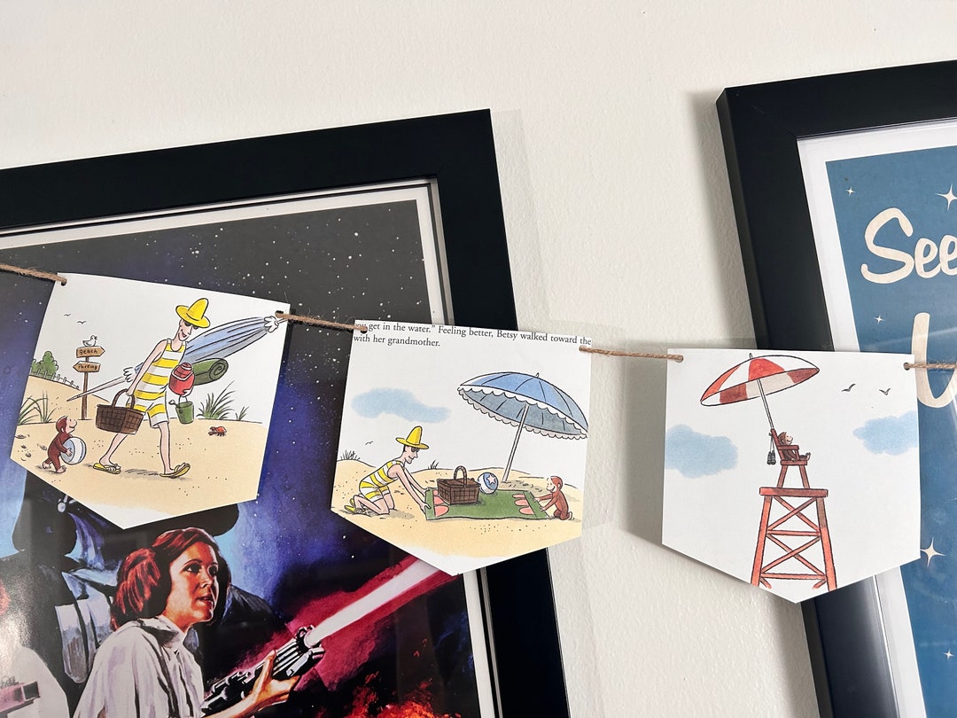 Curious George Banner Bunting Garland - Etsy