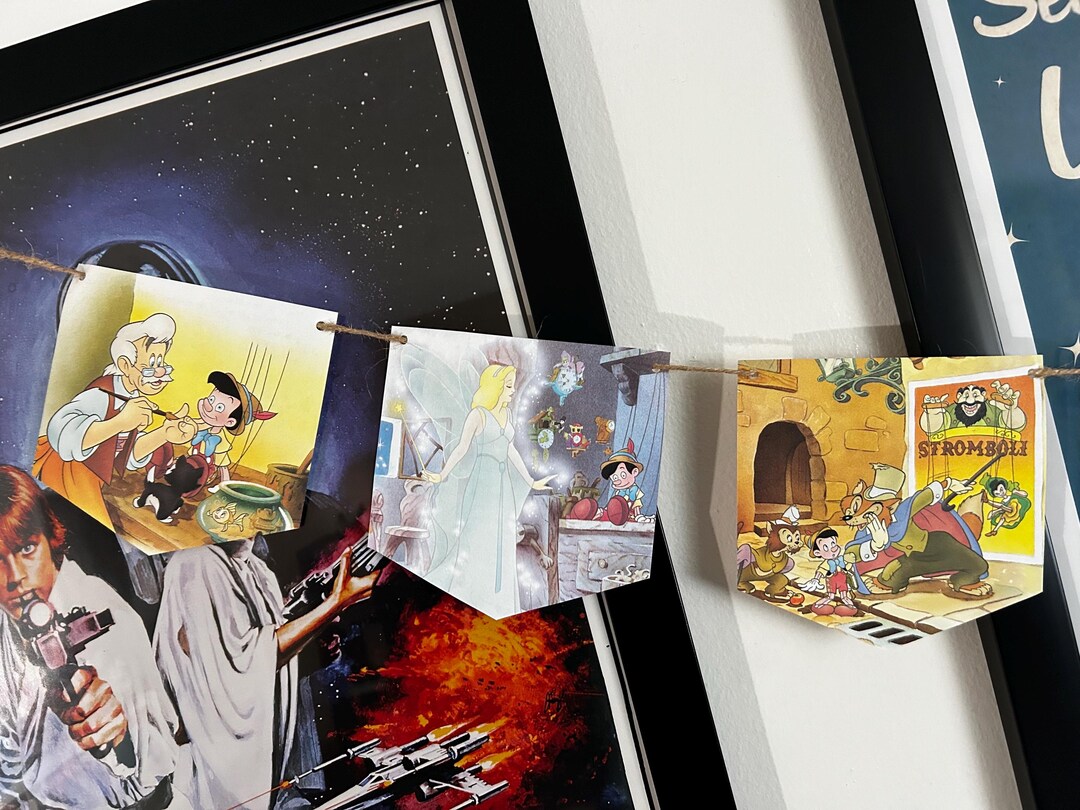 Pinocchio Banner Bunting Garland - Etsy