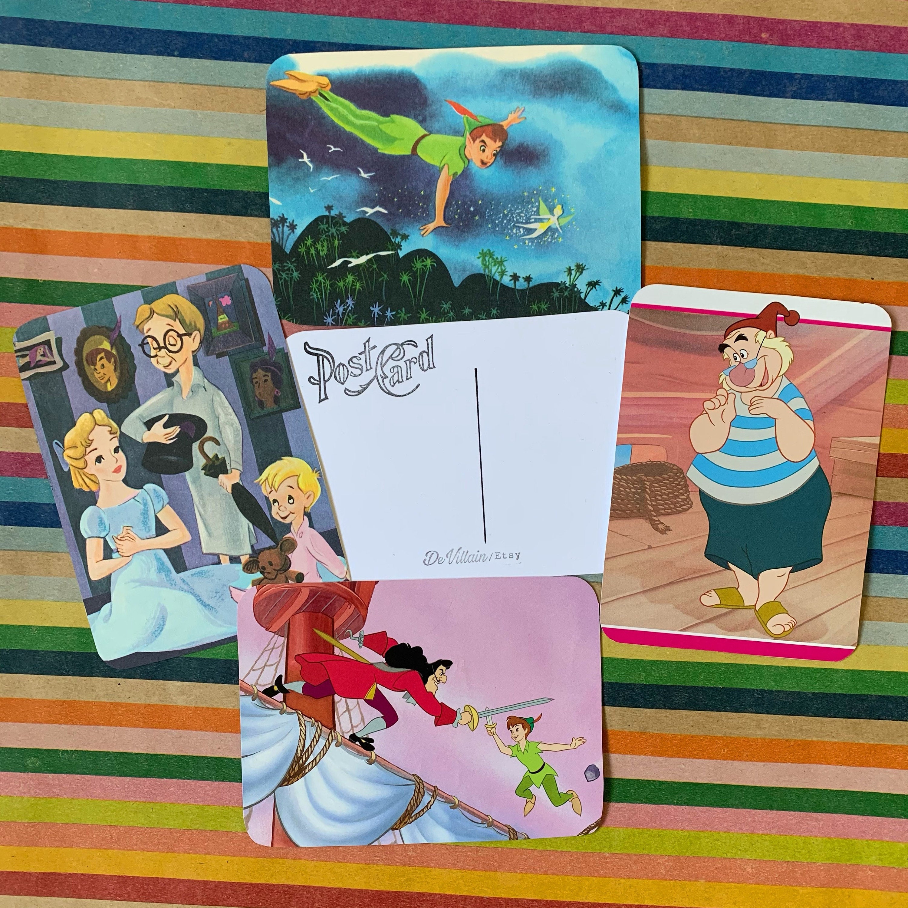 Peter Pan postcards/ Disney postcards/ Disney blank note | Etsy
