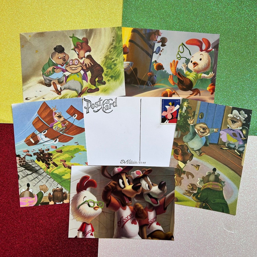Chicken Little/ Mr. Toad/ Chicken Little Postcard/ Mr. Toad Postcard ...