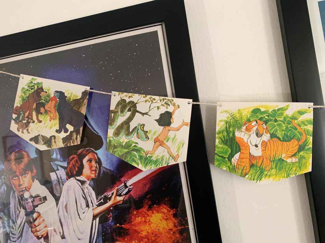 Vintage the Jungle Book Banner Bunting Garland - Etsy