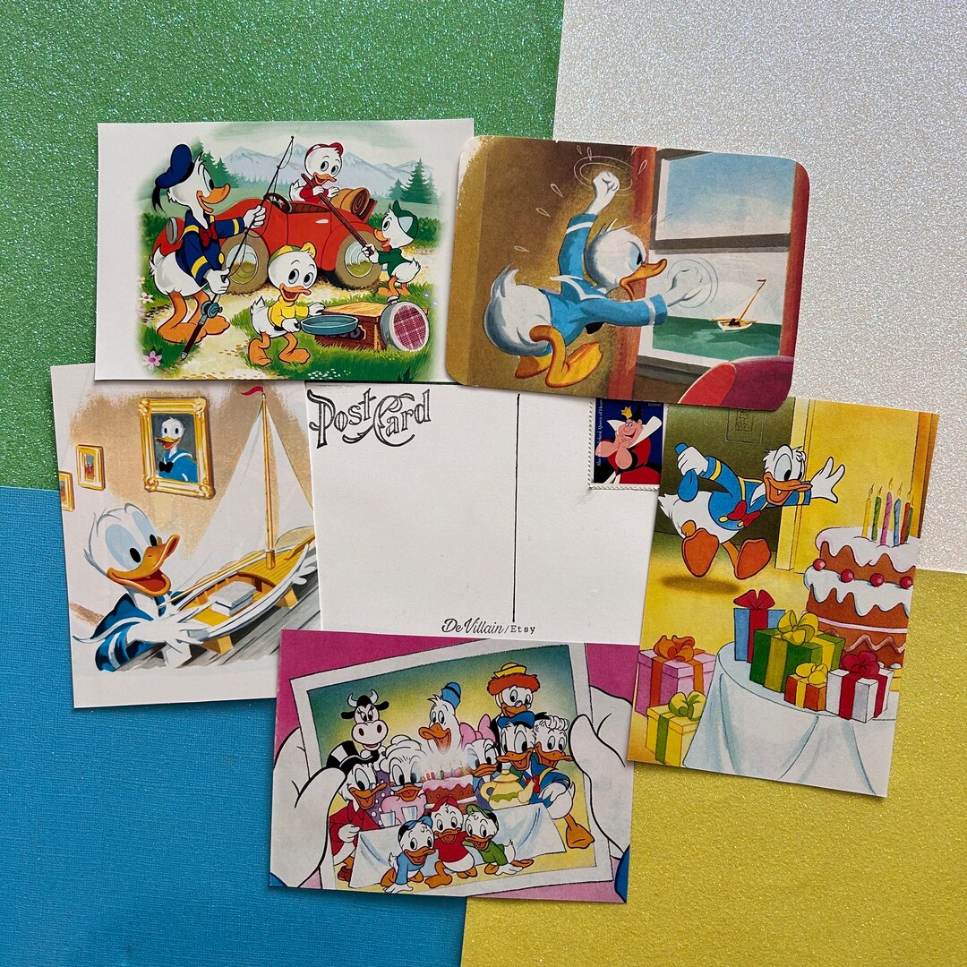 Donald Duck and Friends Postcards/ Disney Postcards/ Disney Blank Note ...