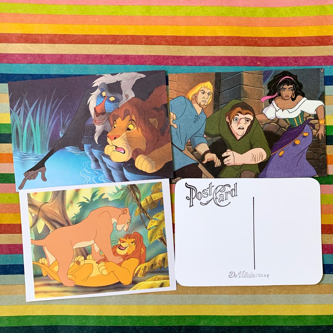 Lion King Postcards/ Lion King Disney Notecard/ Disney Postcard - Etsy