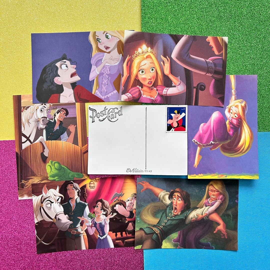 Tangled Postcards/ Disney Postcards/ Rapunzel Postcards/ Disney Blank ...