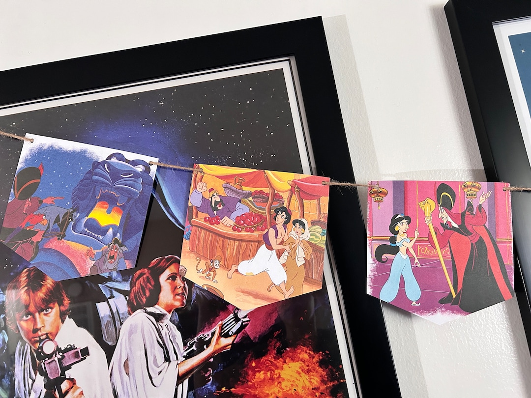 Disney's Aladdin Banner Bunting Garland - Etsy