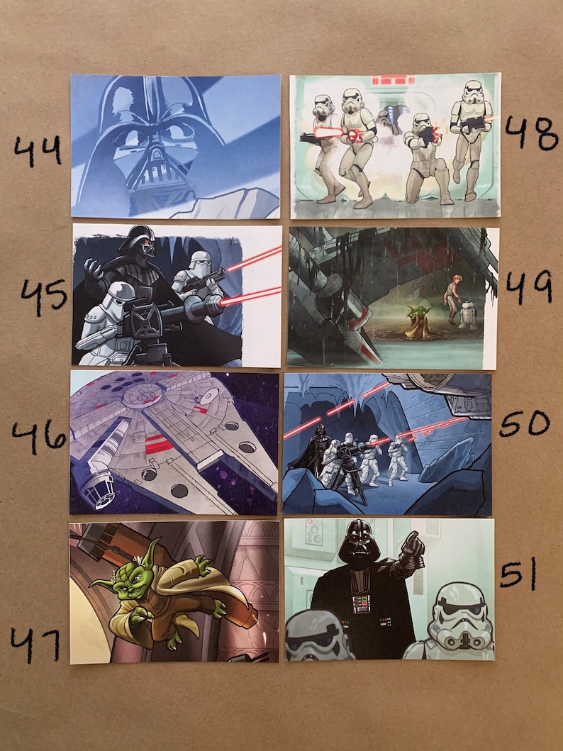 Star Wars Postcards/ Blank Note Cards - Etsy