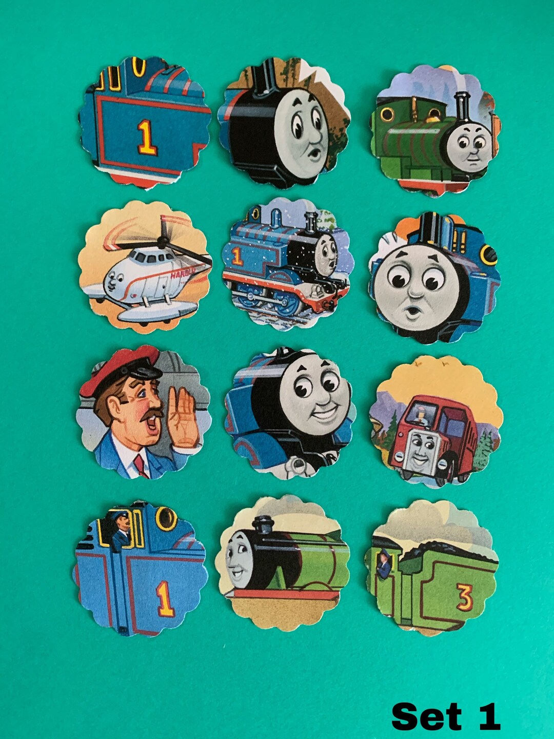 Thomas the Train and Friends Toppers Tags Straws - Etsy