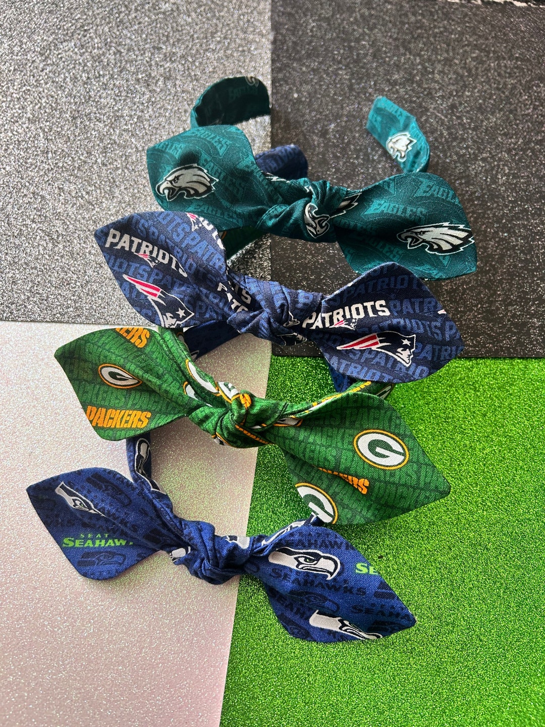 NFL Football Teams Knot Bow Headband - Etsy