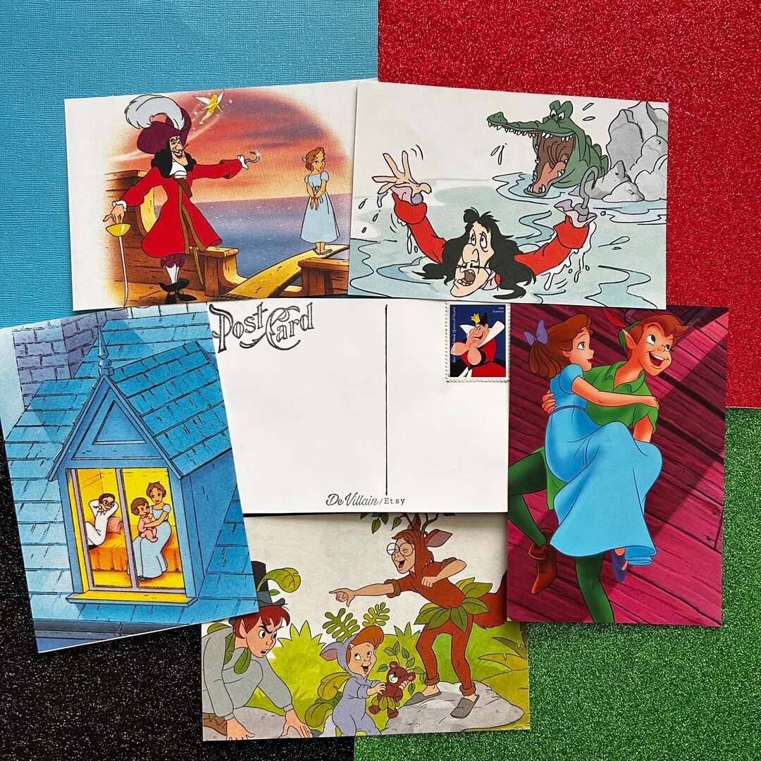 Peter Pan Postcards/peter Pan Note Cards/ Disney Postcards Note Cards ...