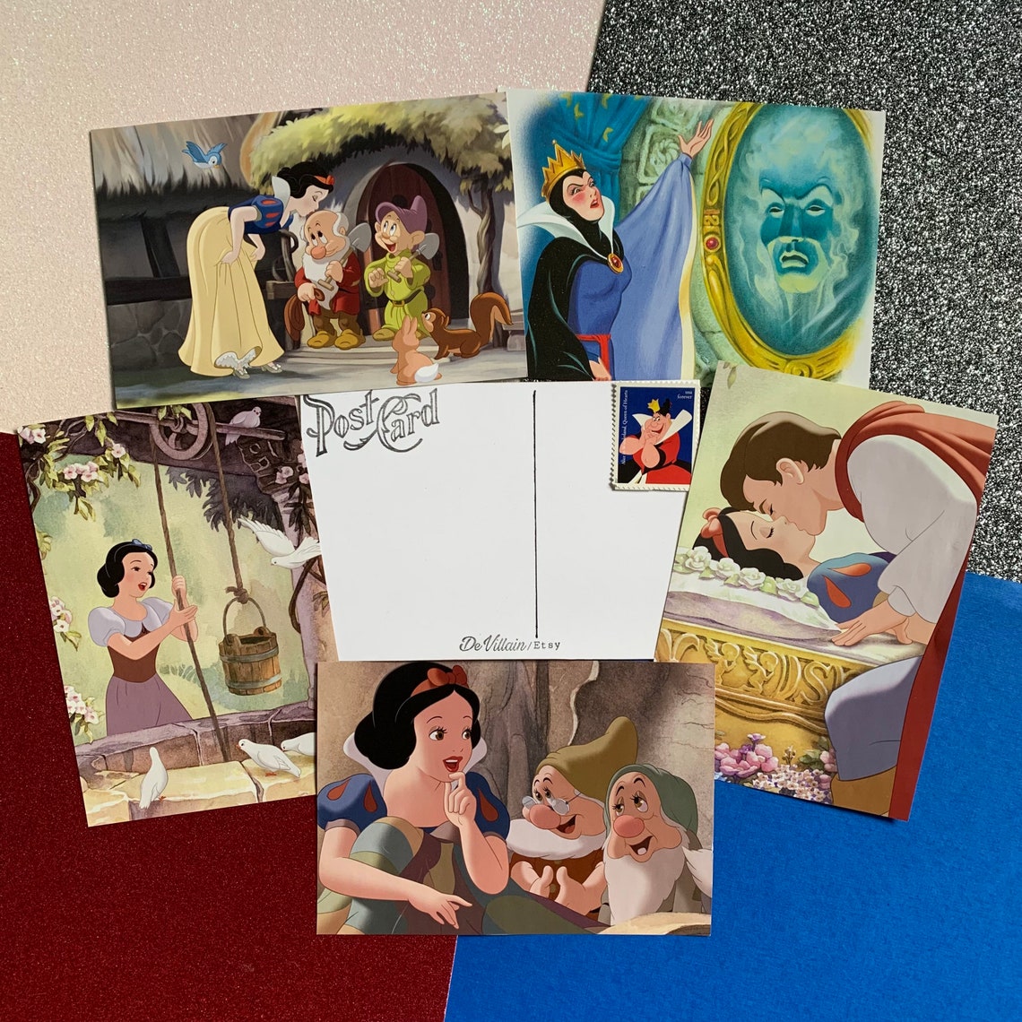 Snow White Postcards/ Disney Princess Postcards/ Disney Postcards ...