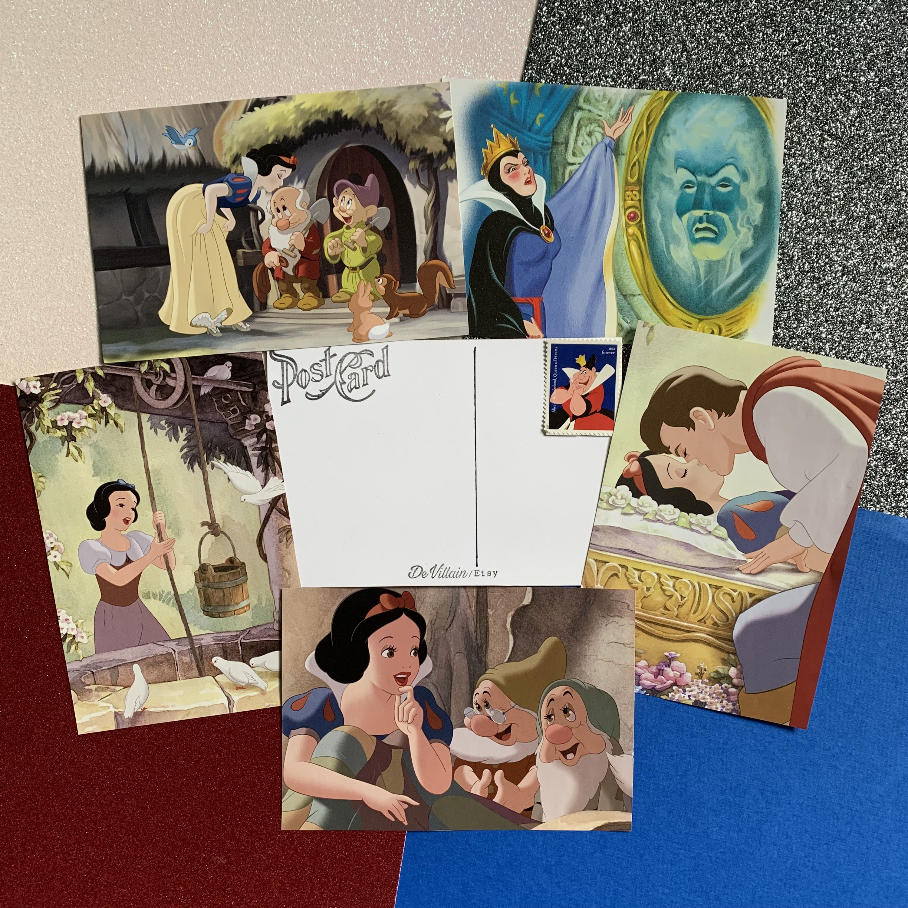 Snow White Postcards/ Disney Princess Postcards/ Disney - Etsy