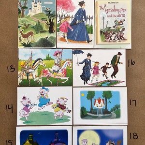 Random Disney Postcards/ Disney Note Cards/ Disney Movie - Etsy
