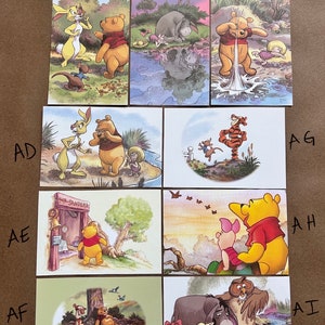 Winnie the Pooh Postcards/ Winnie the Pooh Note Cards - Etsy
