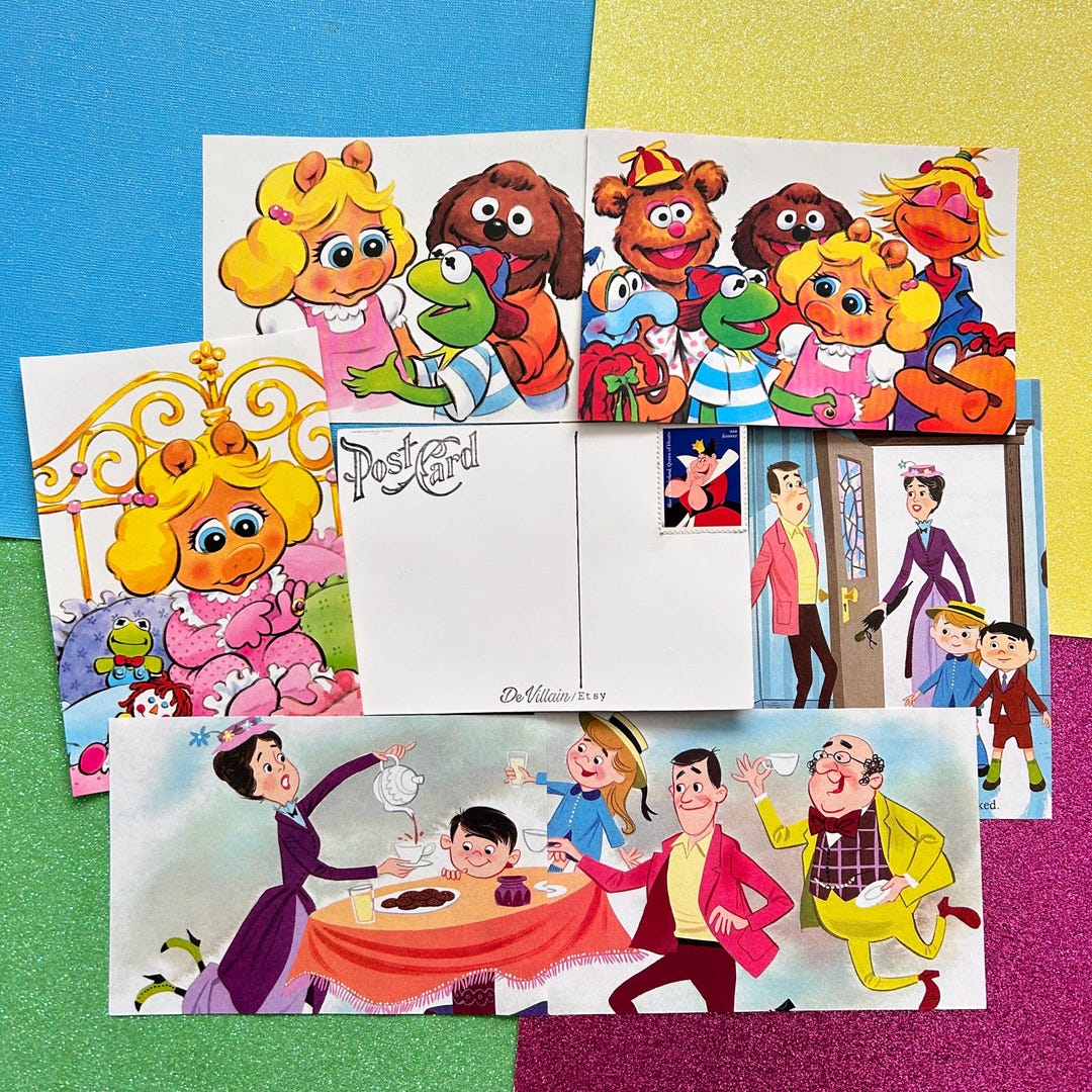 Random Disney Postcards/ Disney Note Cards/ Disney Movie Postcards - Etsy