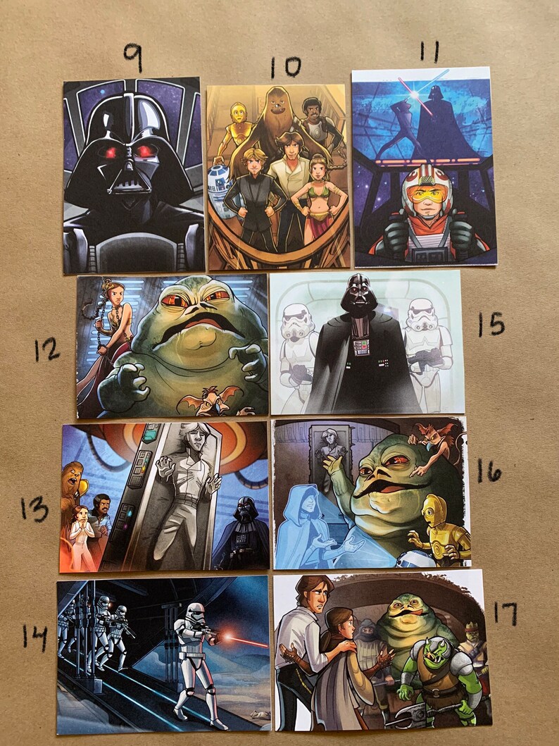 Star Wars Postcards/ Blank Note Cards - Etsy