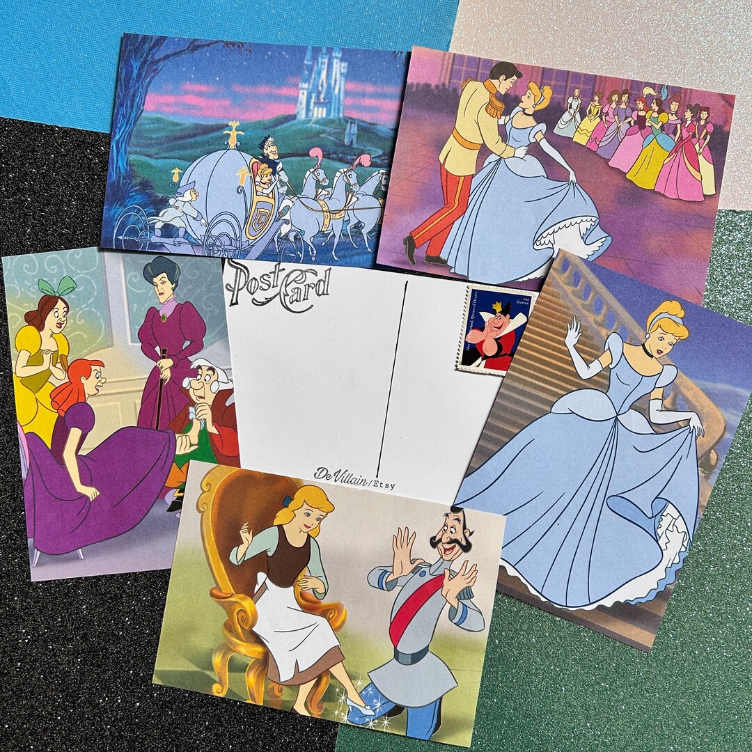 Cinderella Postcards/ Cinderella Note Cards/ Disney Princess Postcards ...