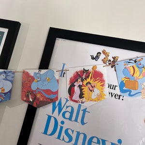 Disney's Aladdin Banner Bunting Garland - Etsy