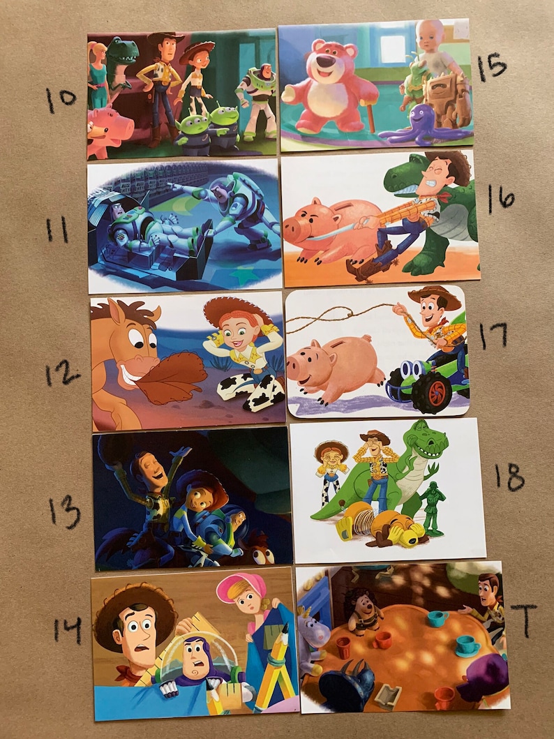 Toy Story Postcards/ Pixar Postcards/ Disney Postcards/ Disney - Etsy