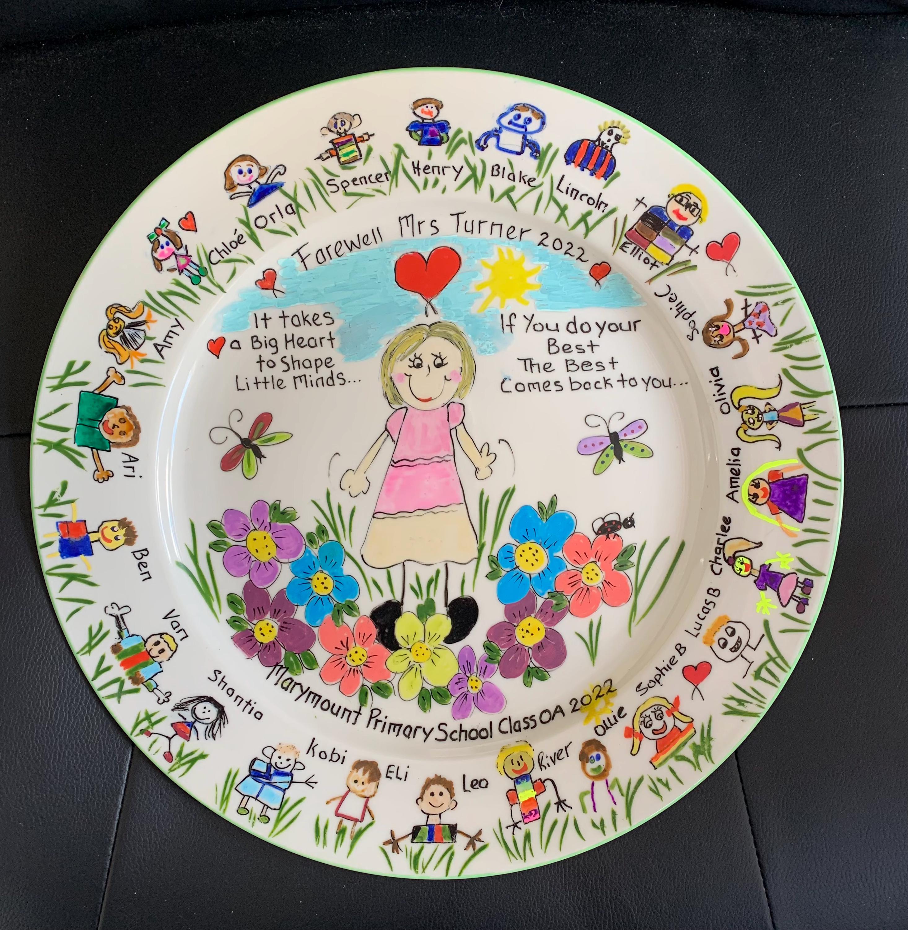 Teachers, Coaches, Educators Plates + Platters Personalised Hand ...