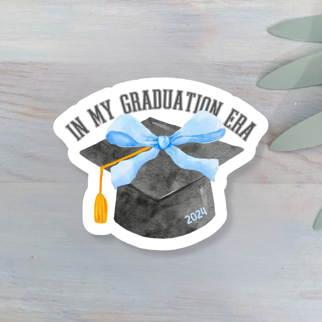 In My Graduation Era Sticker Waterproof Vinyl Sticker Coquette Bow ...