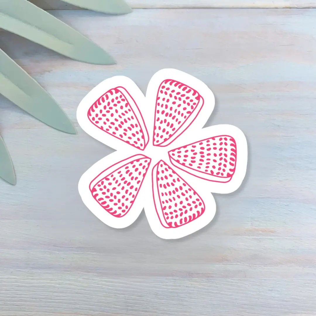 Pink Hawaiian Cone Shell Sticker Waterproof Vinyl Decal Die-cut Ocean ...